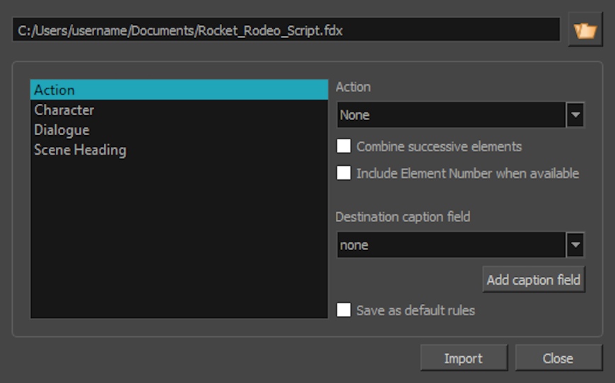 How to import Final Draft scripts into Storyboard Pro | Toon Boom